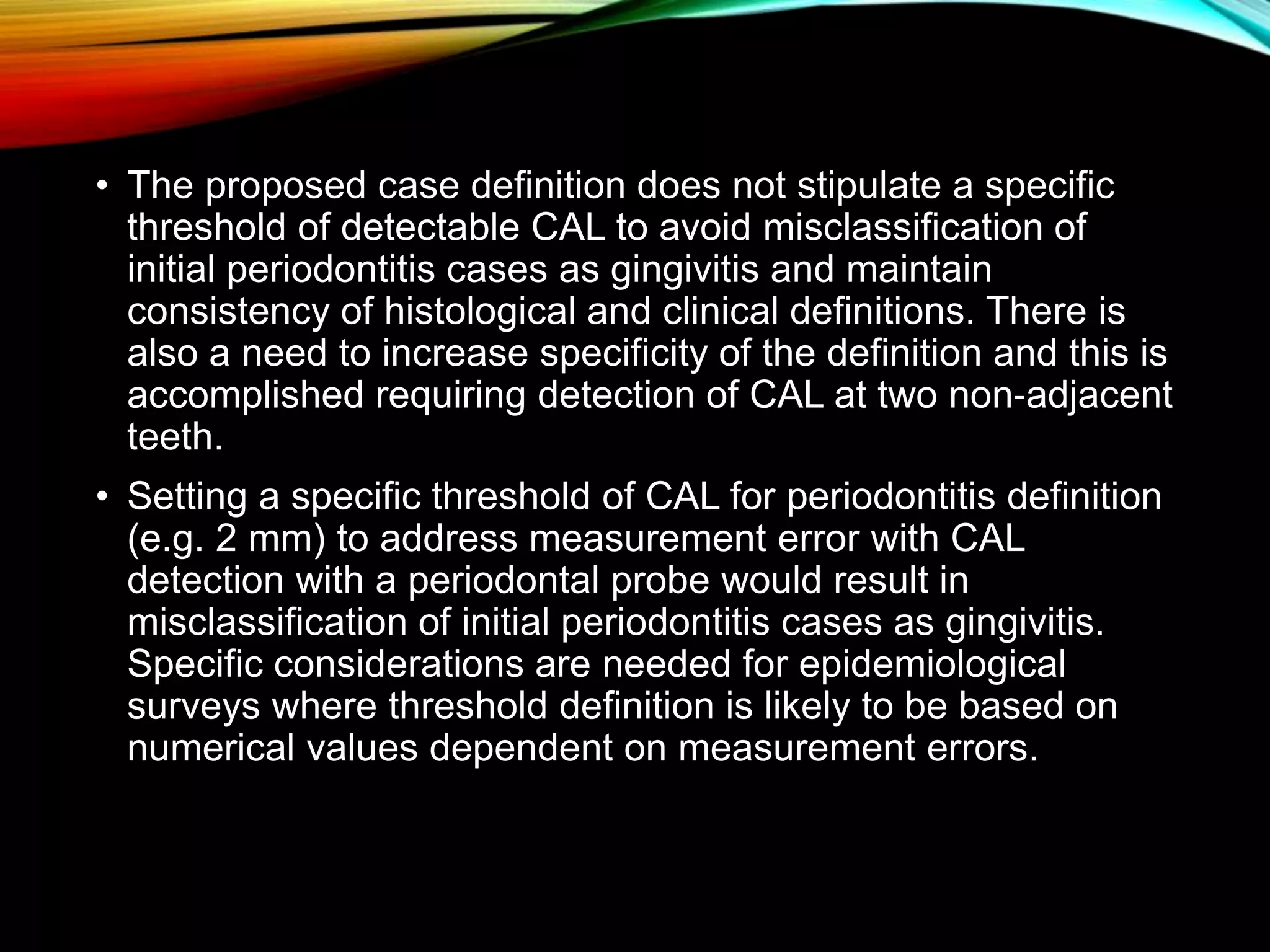 Classification of periodontal disease 2017 | PPTX