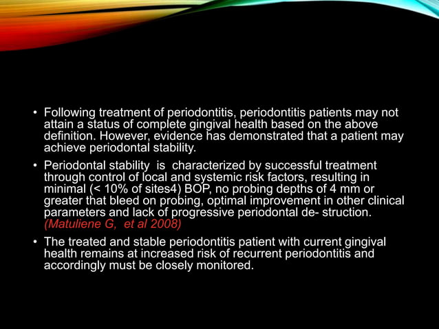 Classification of periodontal disease 2017 | PPTX | Dental Health ...