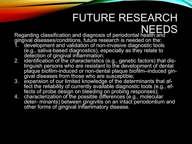Classification of periodontal disease 2017 | PPTX | Dental Health ...