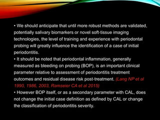 Classification of periodontal disease 2017 | PPTX