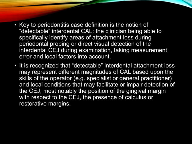 Classification of periodontal disease 2017 | PPT