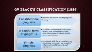 CLASSIFICATION OF PERIODONTAL DISEASE-OLD & RECENT Updates | PPT