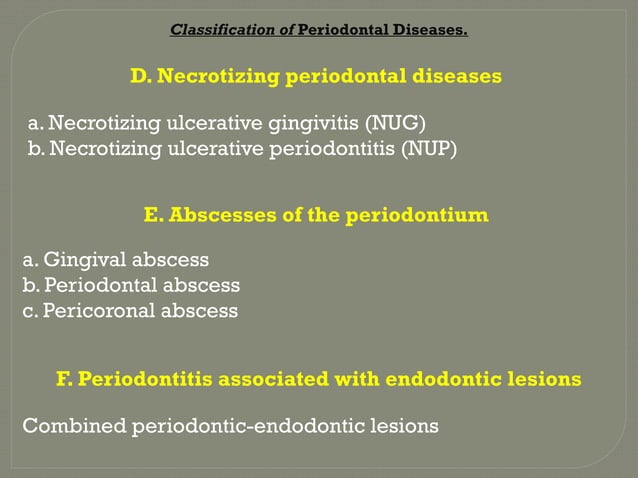 CLASSIFICATION OF PERIODONTAL DISEASE 1.pptx