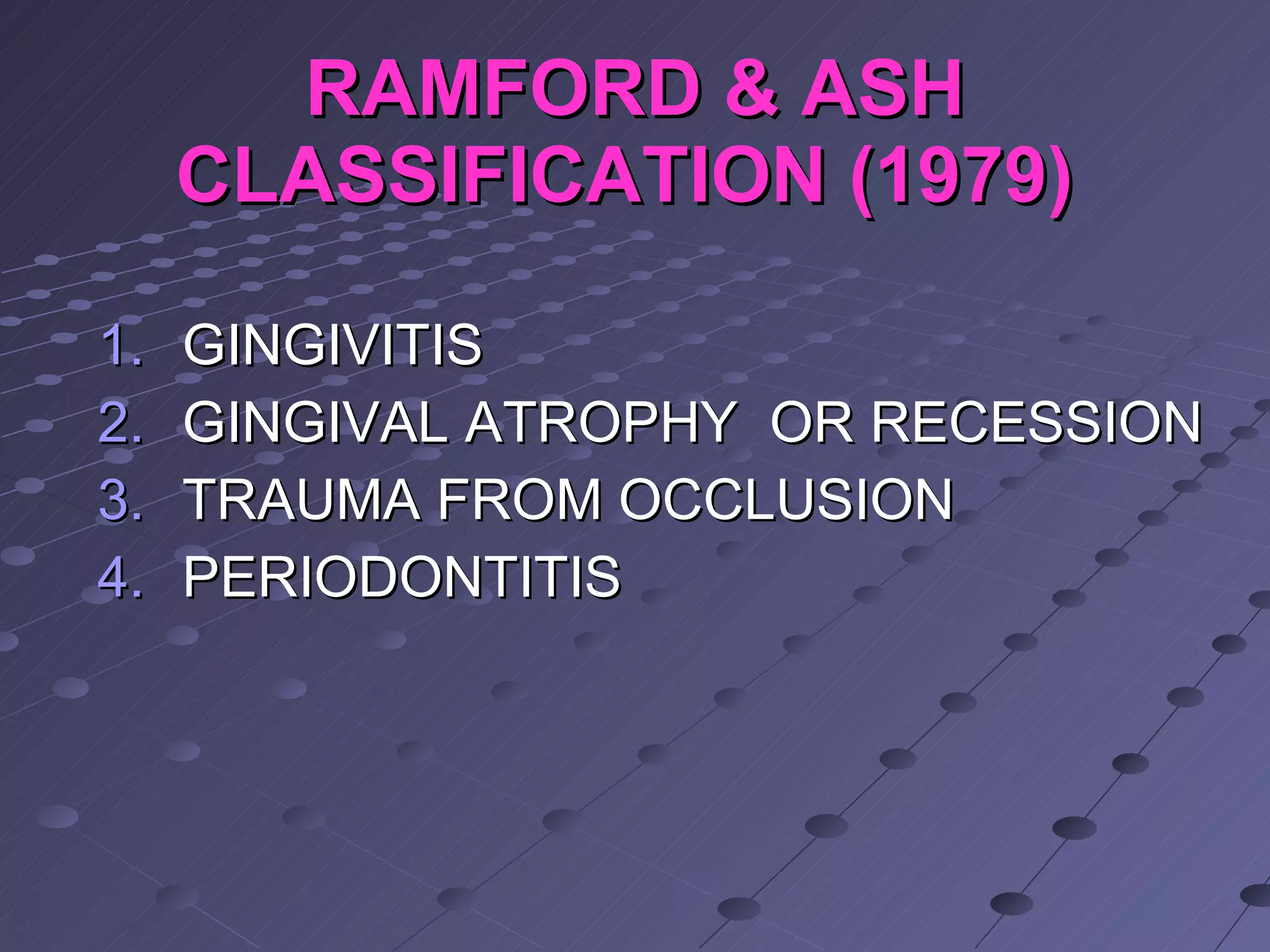 Classification of periodontal diseases | PPT