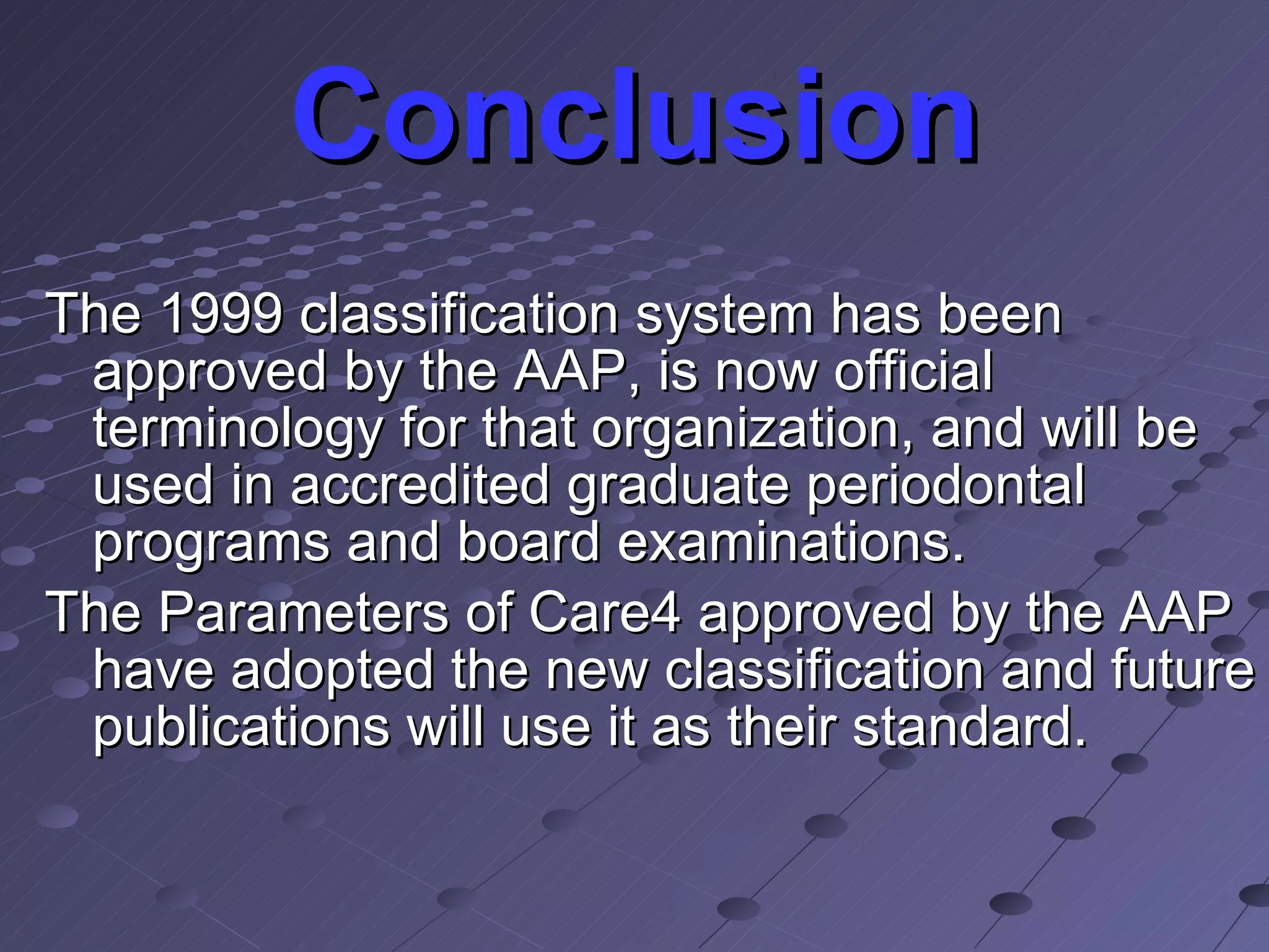Classification of periodontal diseases | PPT