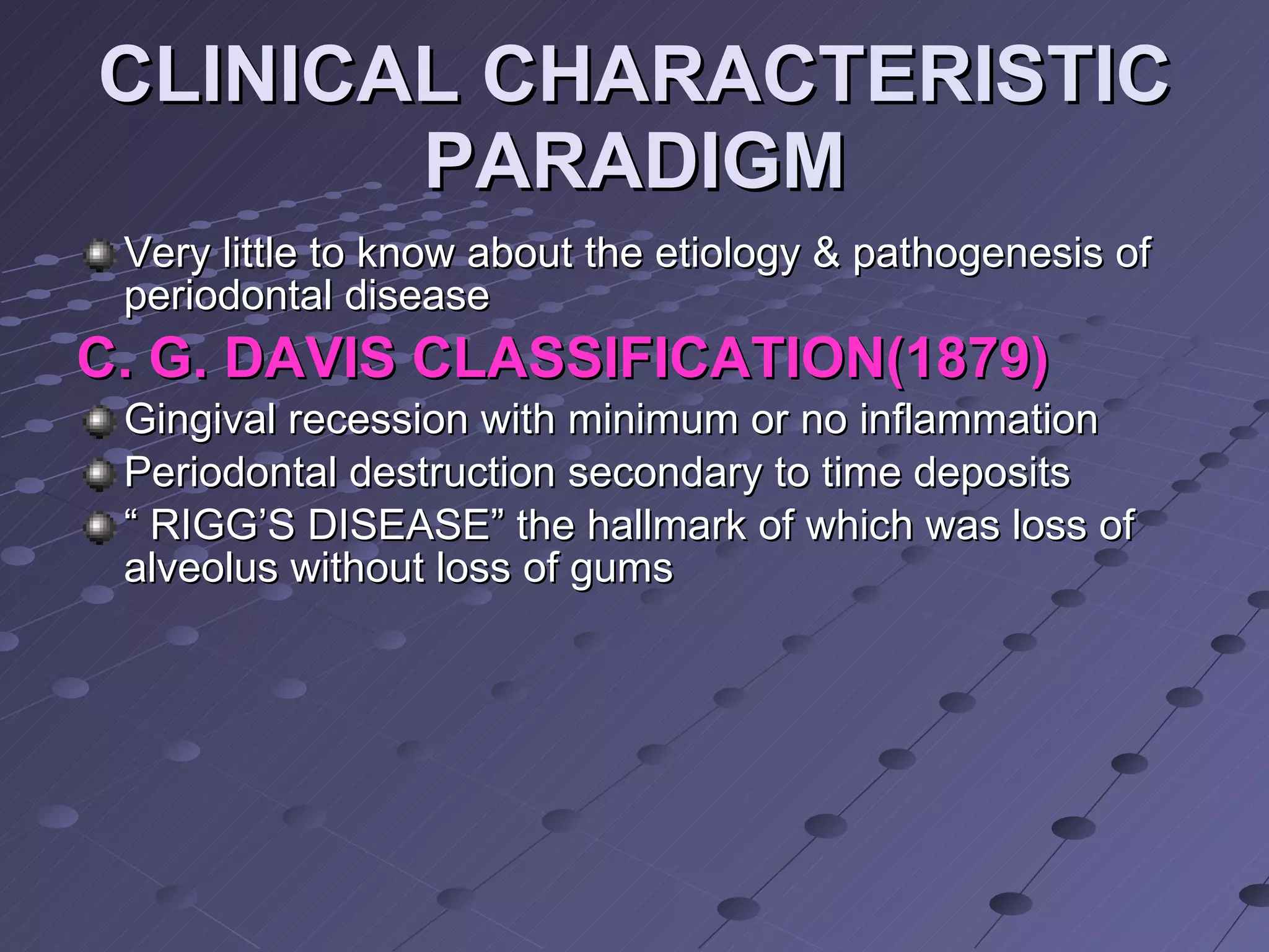 Classification of periodontal diseases | PPT