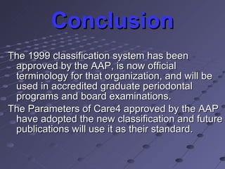 Classification of periodontal diseases | PPT