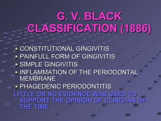 Classification of periodontal diseases | PPT