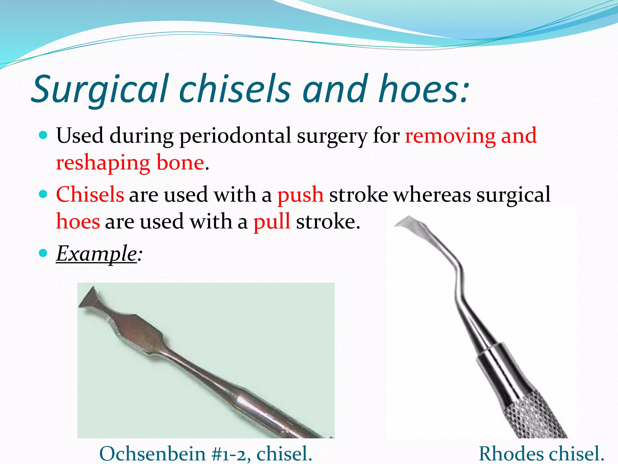 Classification of periodontal instruments | PPTX