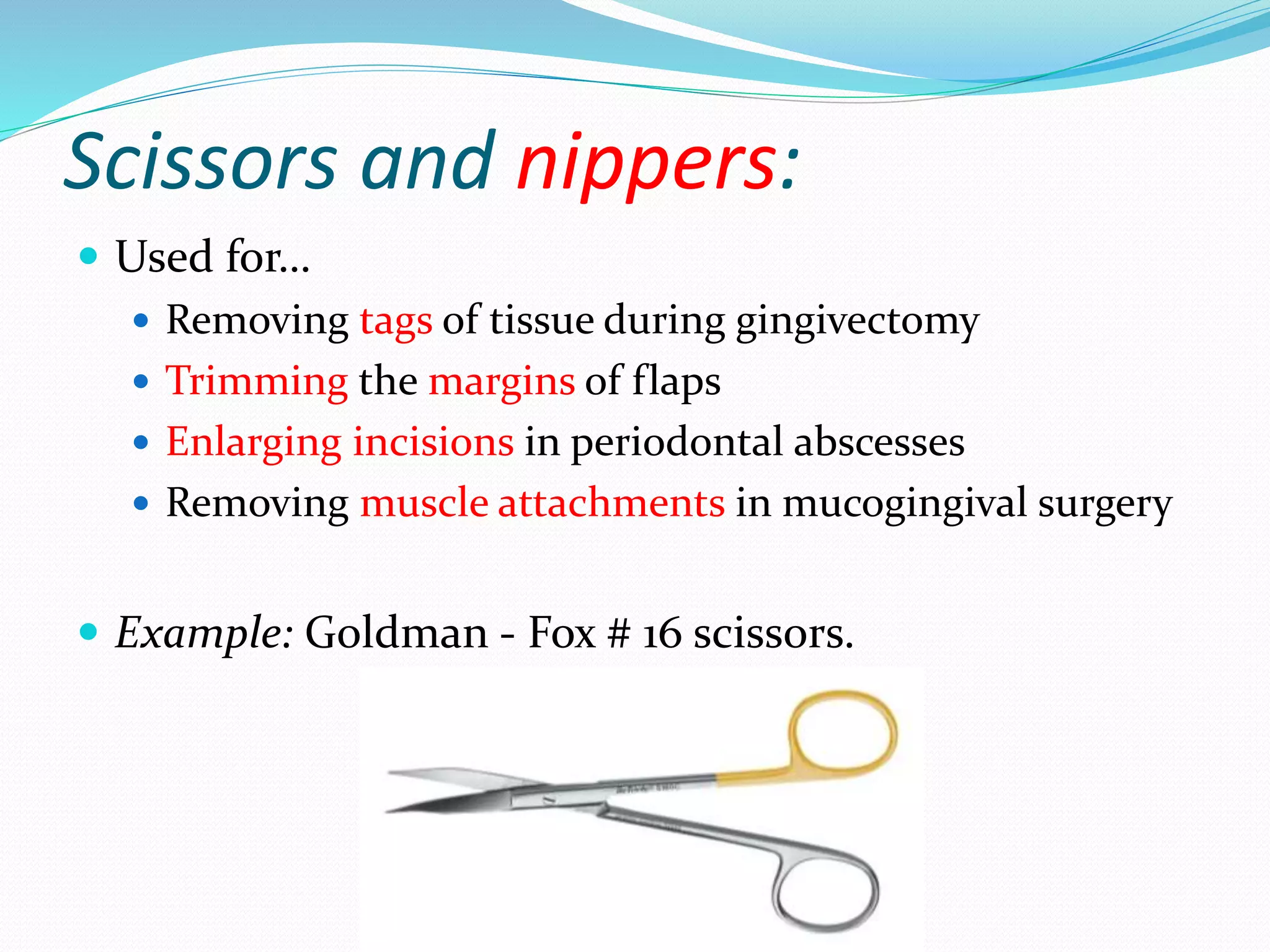 Classification of periodontal instruments | PPTX
