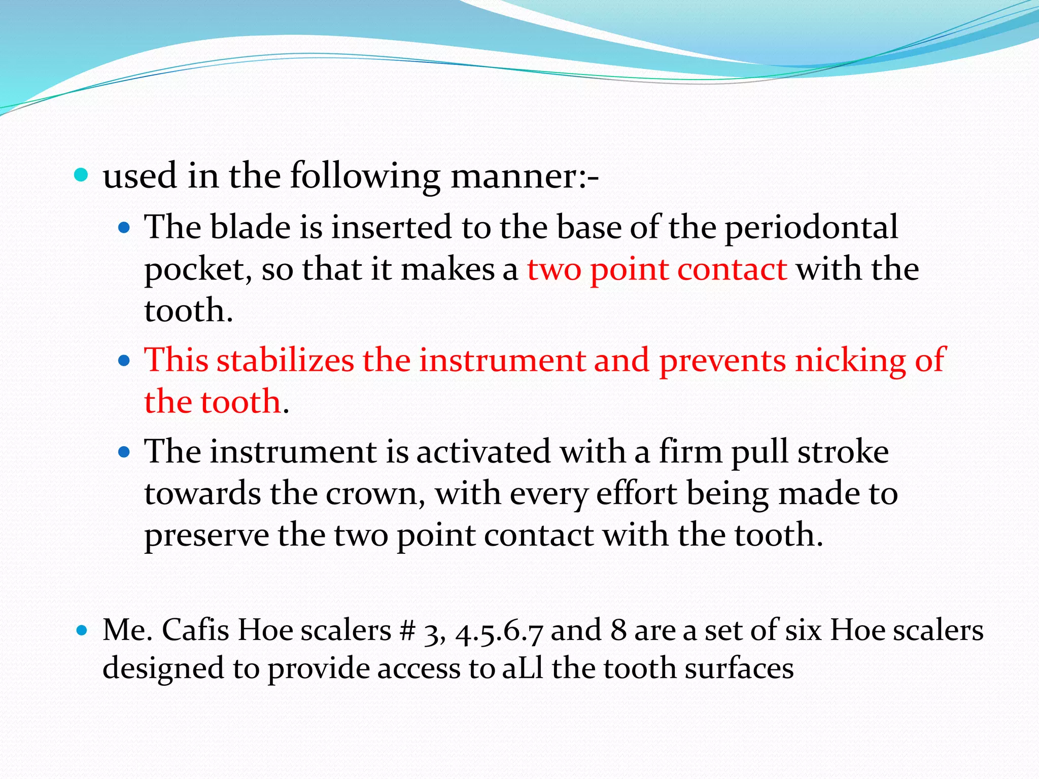 Classification of periodontal instruments | PPTX
