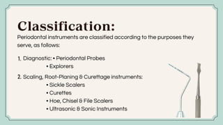Classification of Periodintal Instruments .pdf | Oral care | Personal Care
