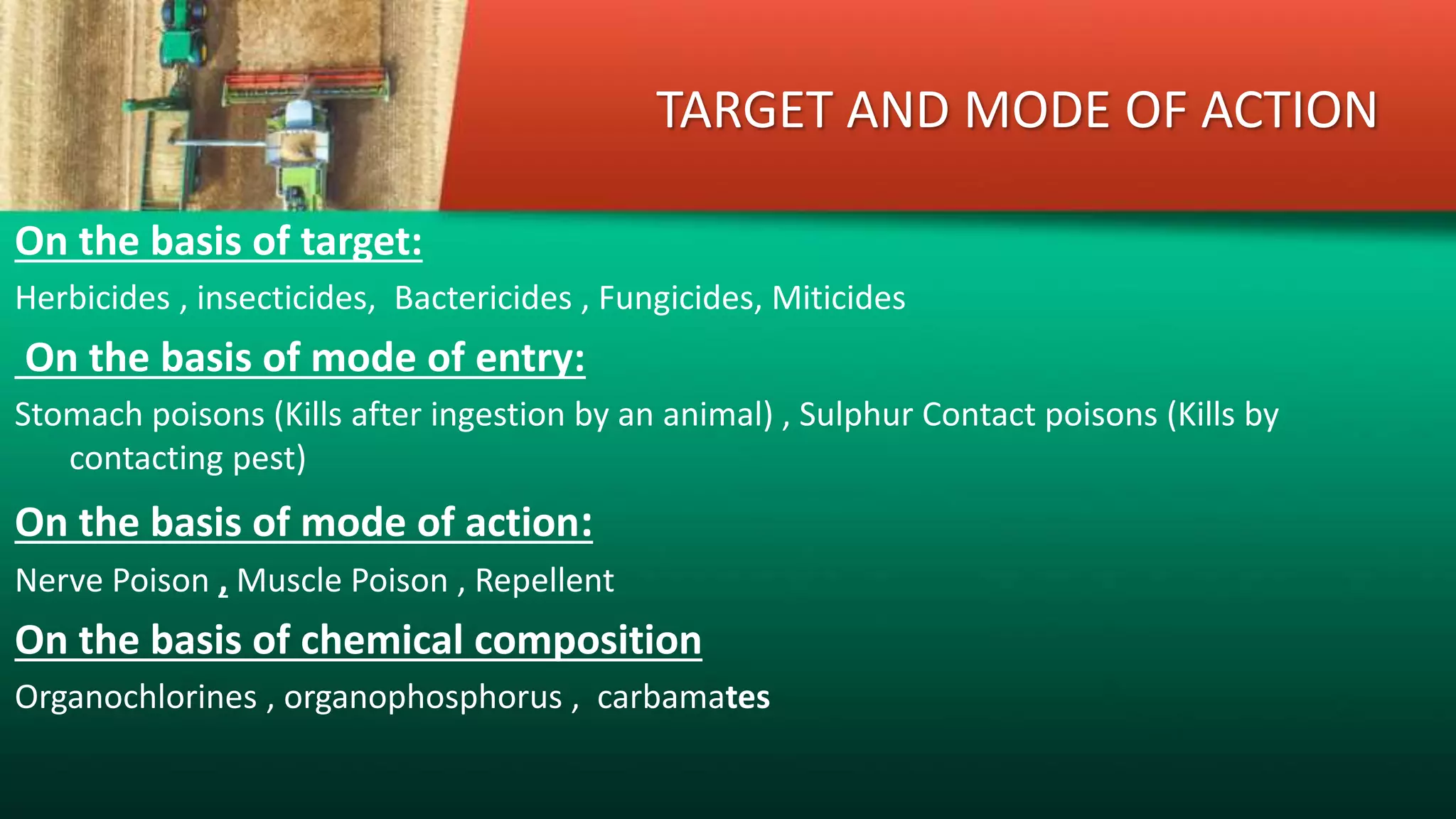 Classification of pesticide | PPTX