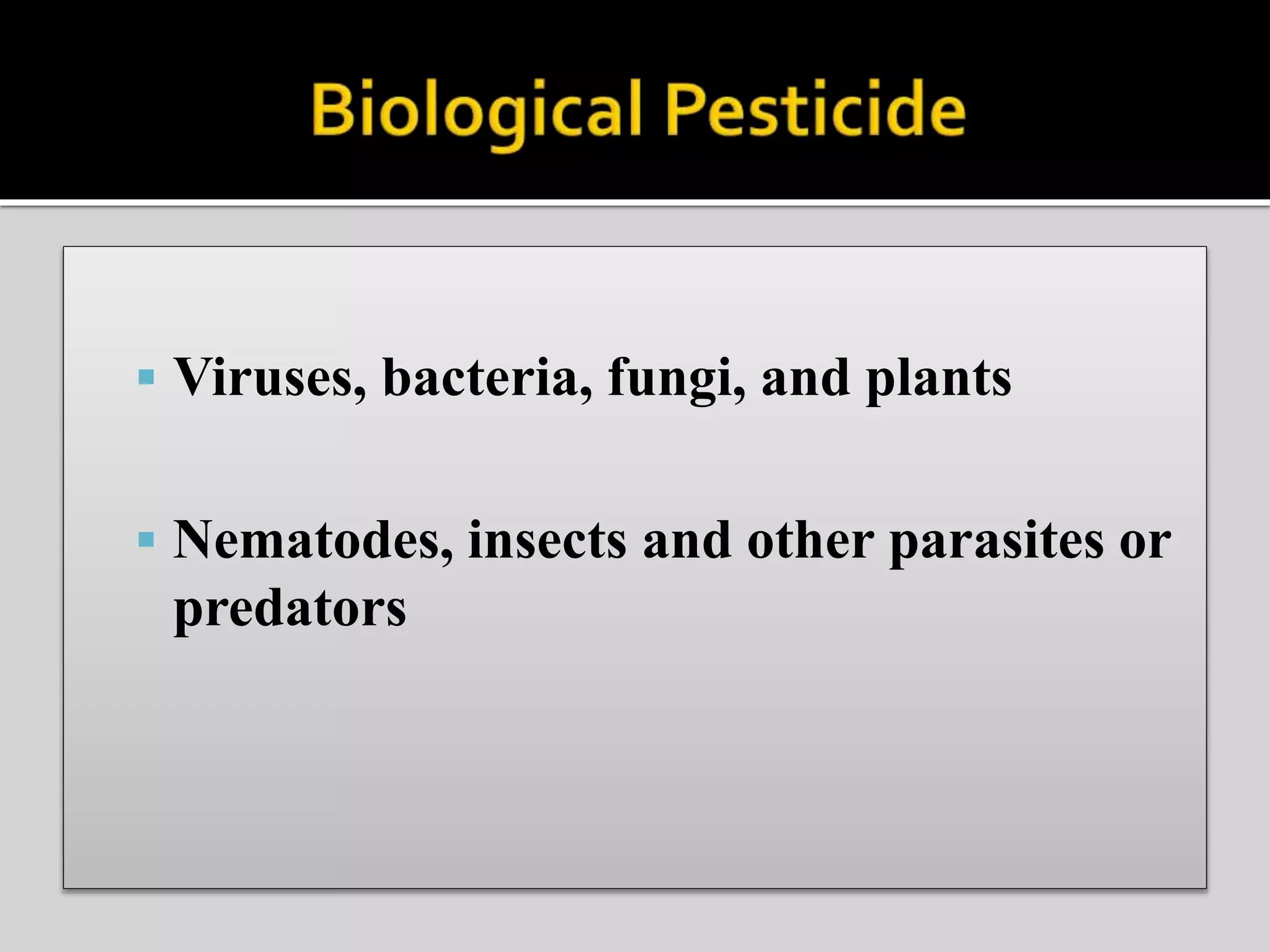 Classification of pesticides | PPTX