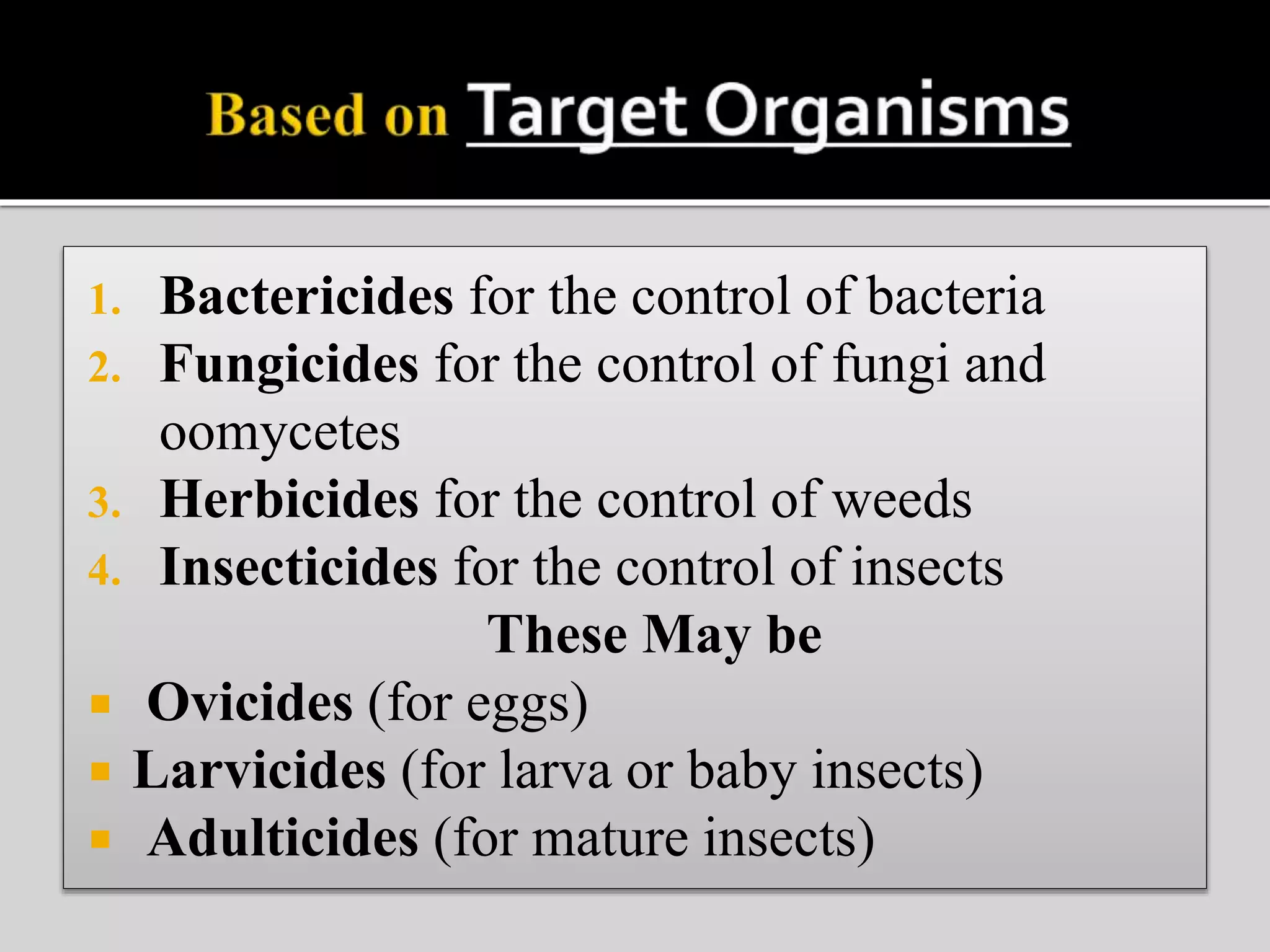 Classification of pesticides | PPTX