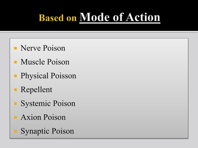 Classification Of Pesticides Pptx