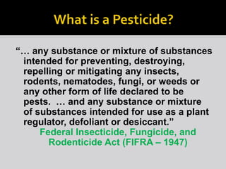 Classification of pesticides | PPTX