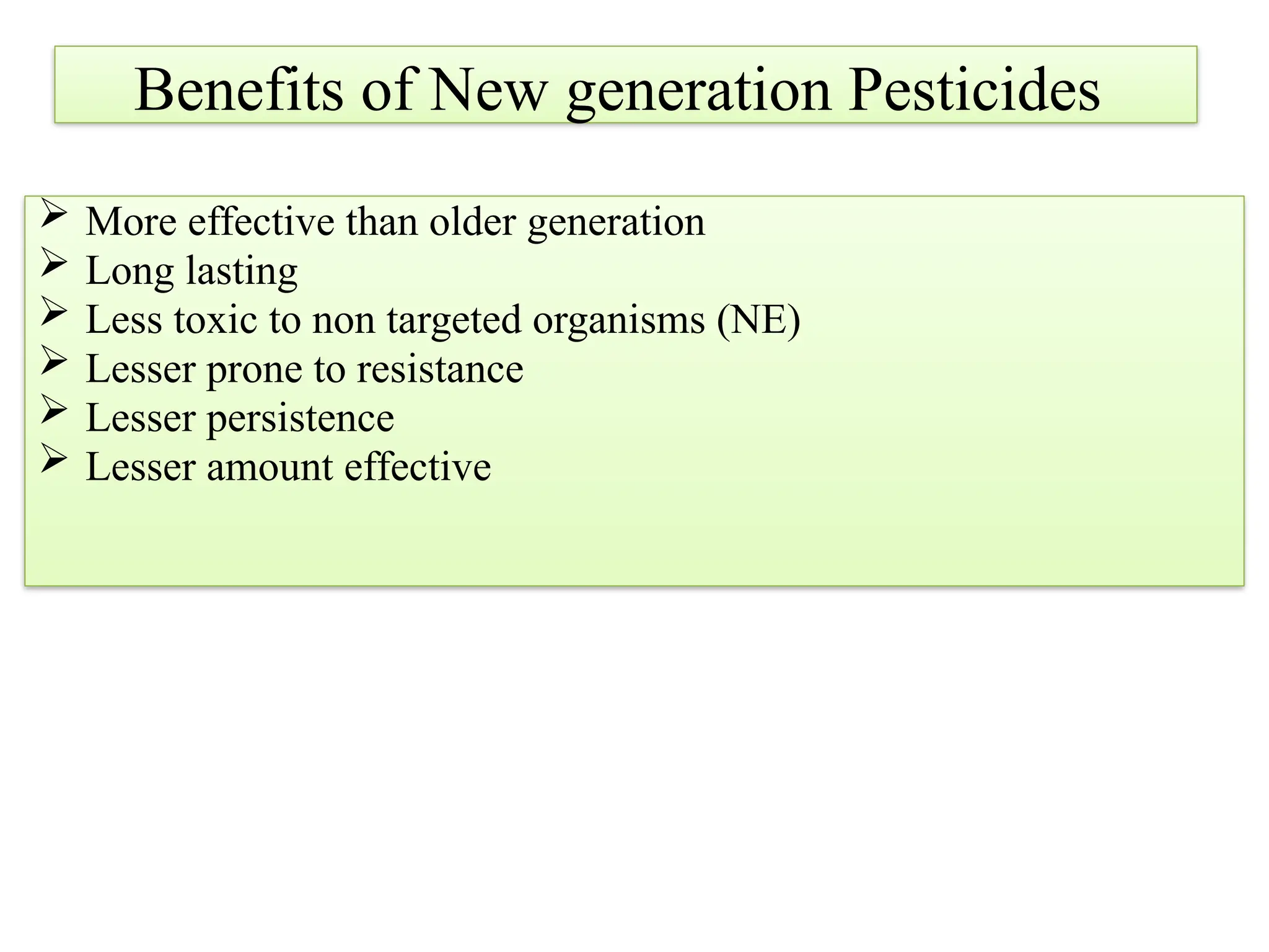 classification of pesticides and new generation pesticides.pptx