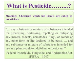 classification of pesticides and new generation pesticides.pptx