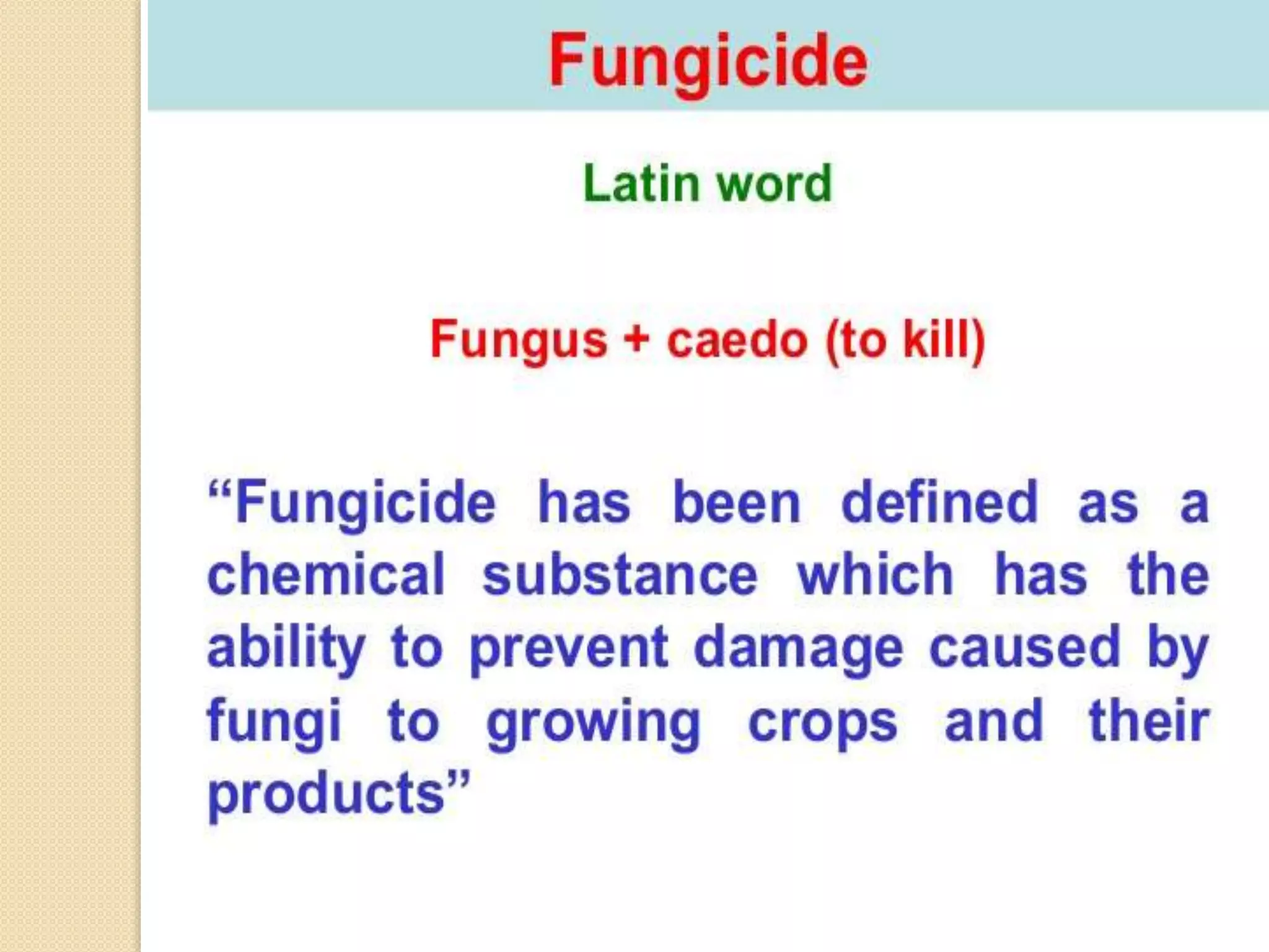Classification of pesticides & fungicides | PPTX