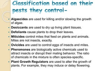 Classification of pesticides & fungicides | PPTX
