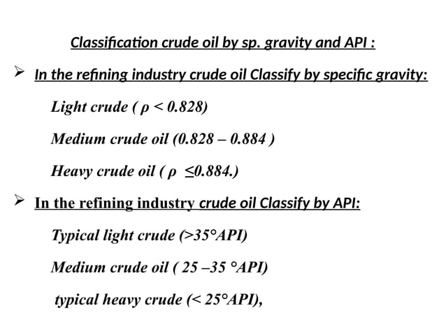Classification of Petroleum products.pptx | Commodities | Economy