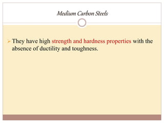 Classification Of Plain Carbon Steels me3i.pptx