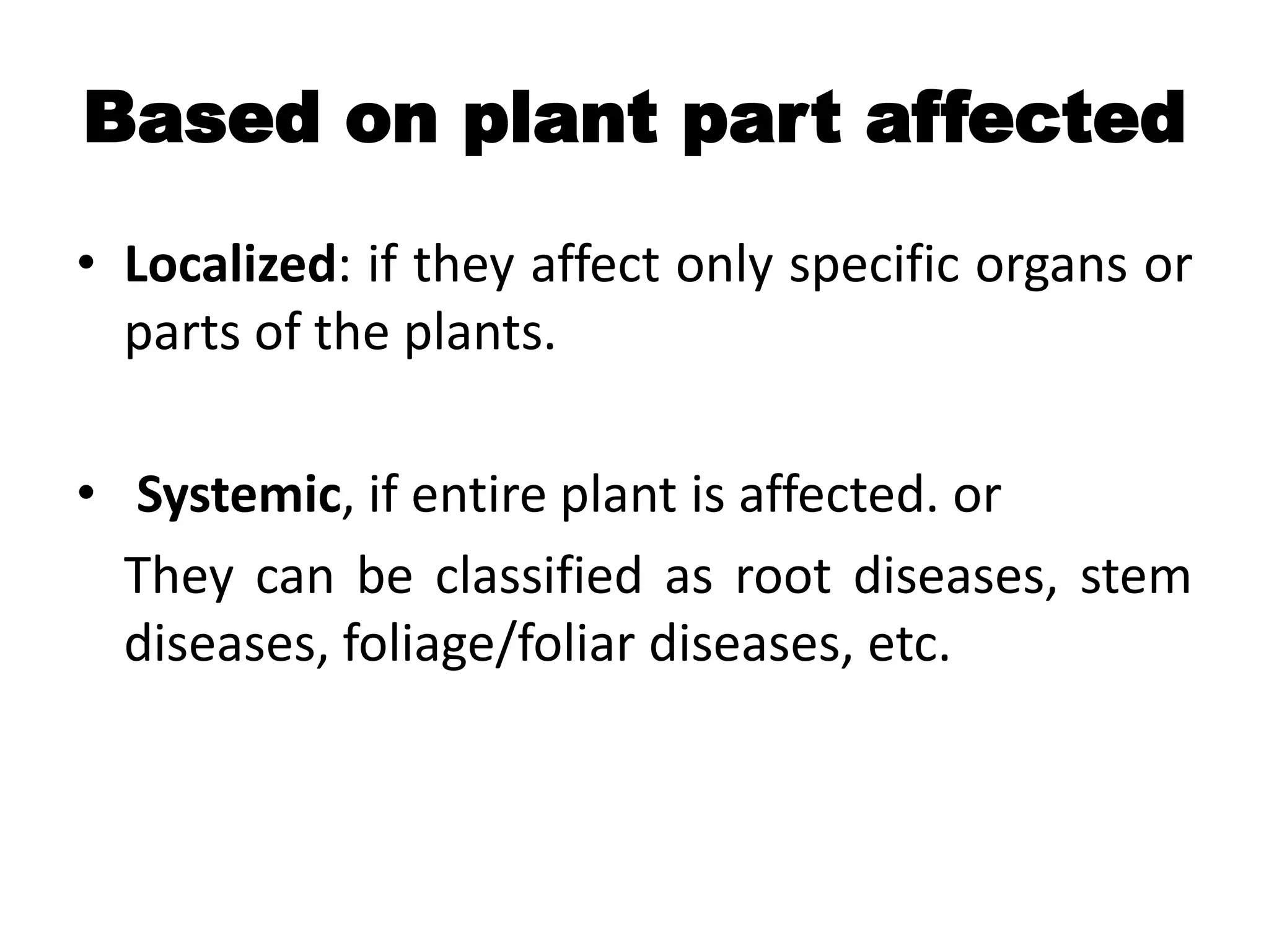 Classification of plant disease | PPTX