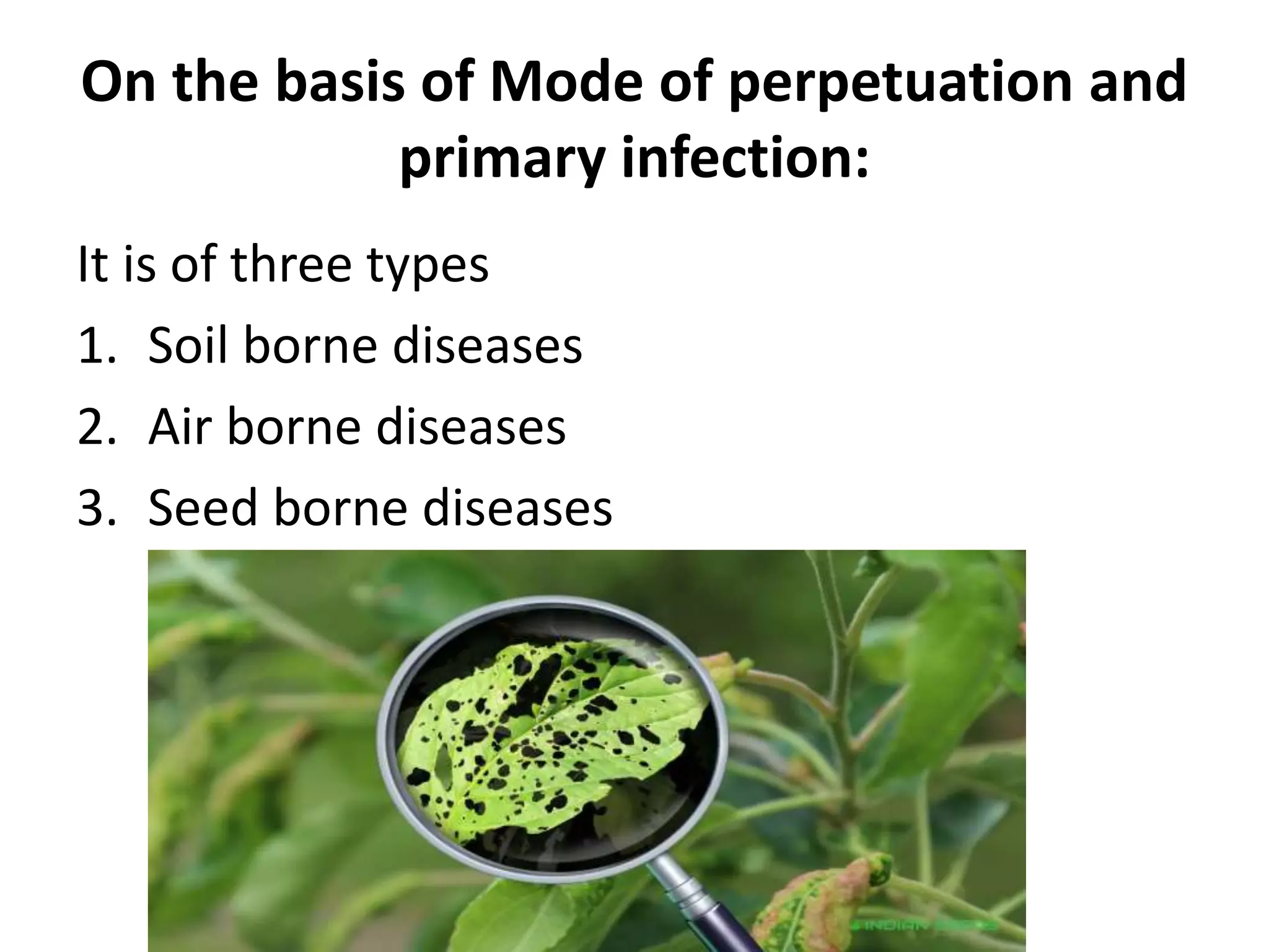 Classification of plant diseases | PPTX
