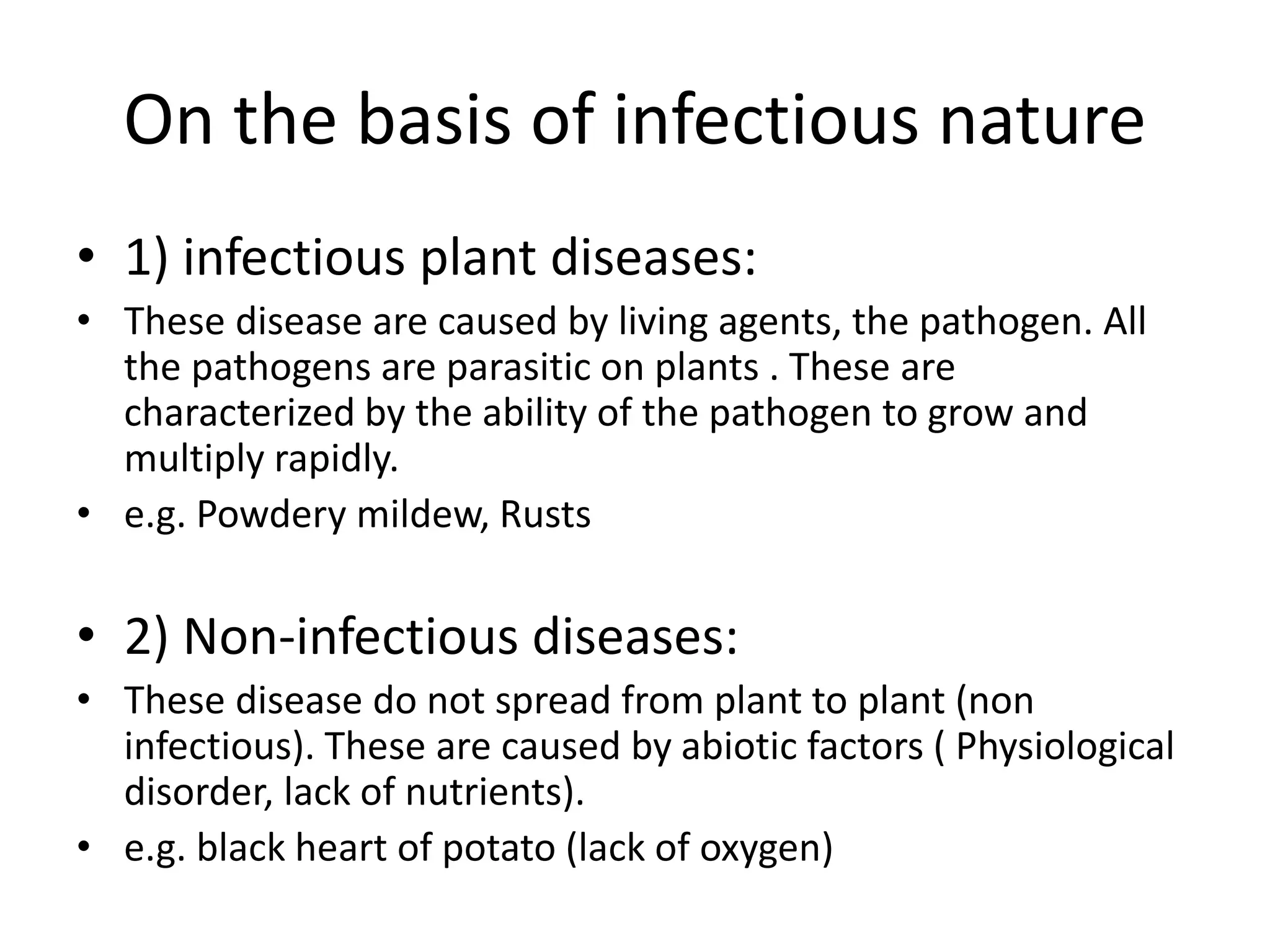 Classification of plant diseases | PPTX