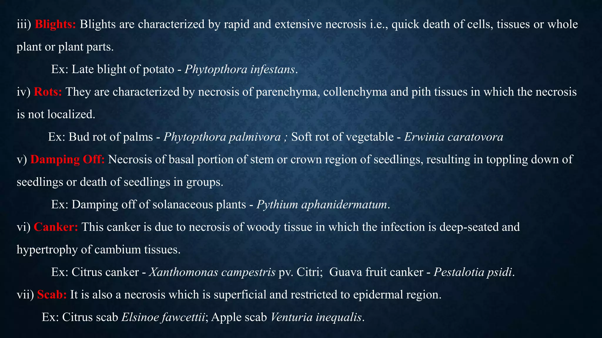 Classification of plant diseases | PPTX