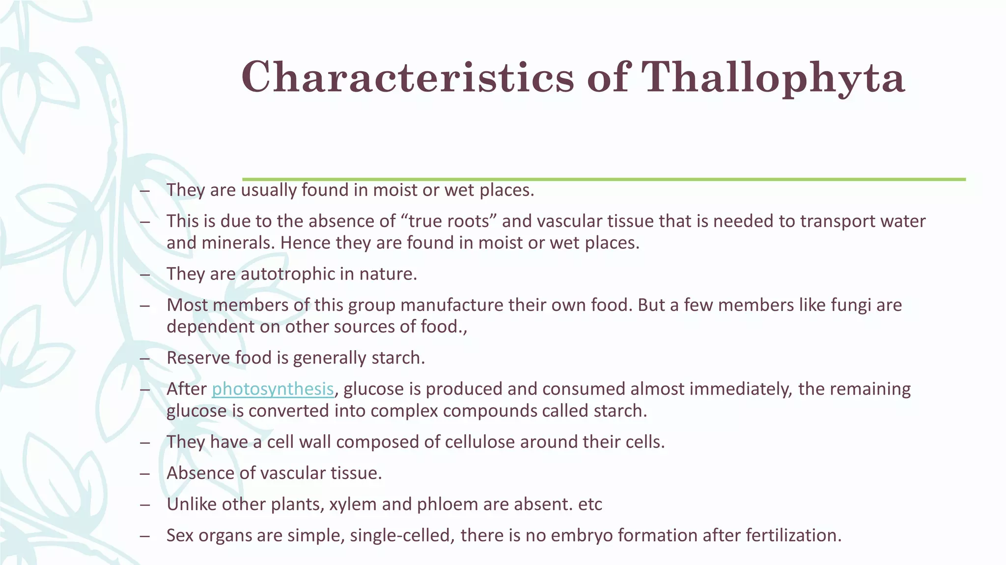 Classification of plants | PDF