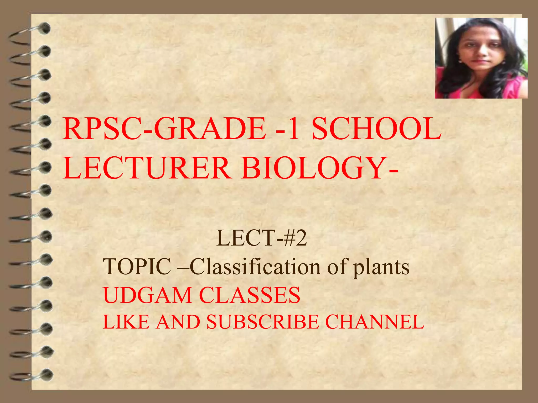 Classification of plants 2nd powerpoint [Autosaved].ppt