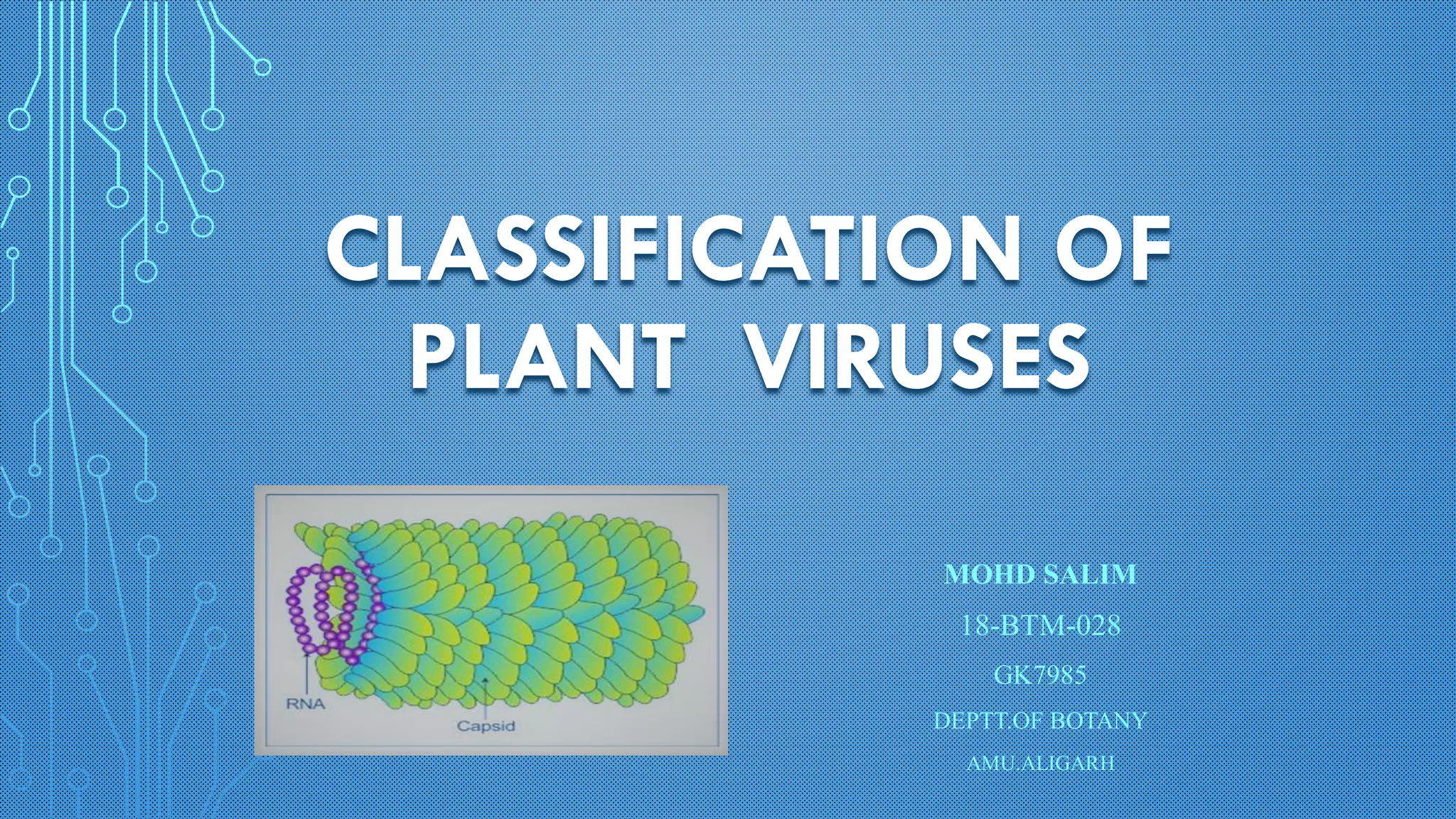 Classification of plant viruses | PDF