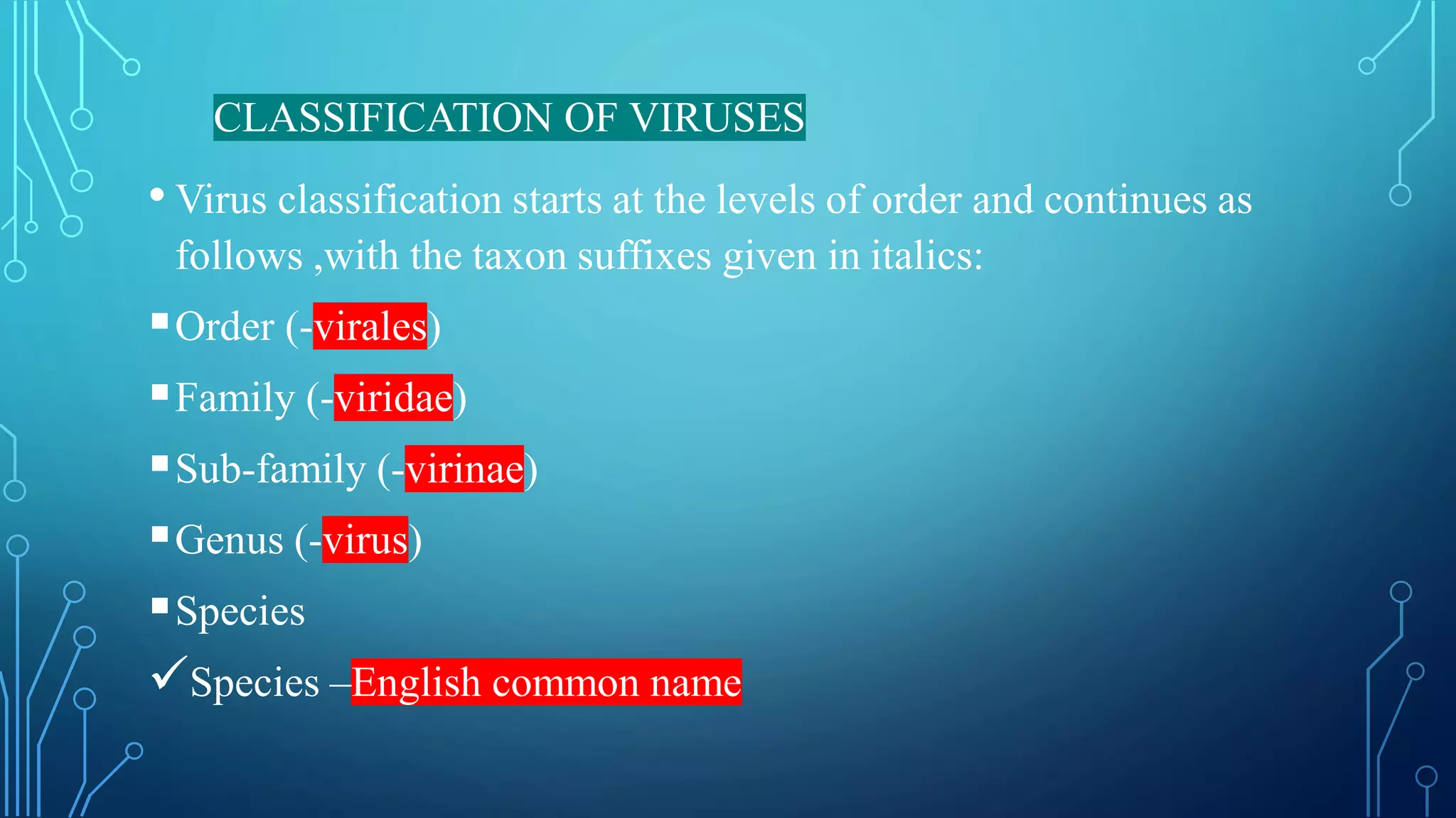 Classification of plant viruses | PDF