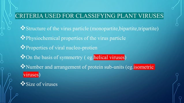 Classification of plant viruses | PDF | Biological Sciences | Science