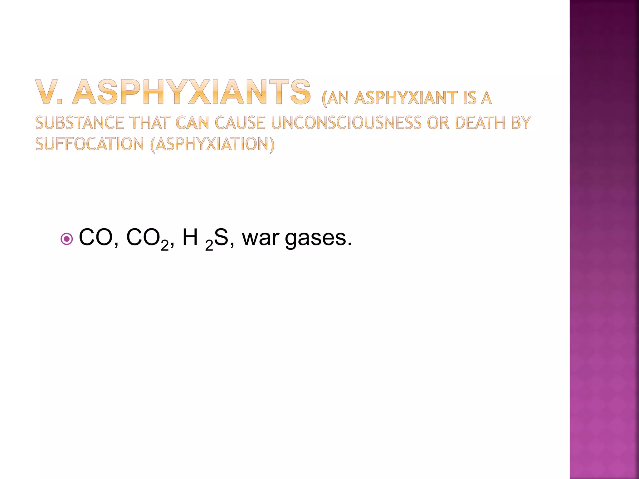 Classification of Poisons | PDF