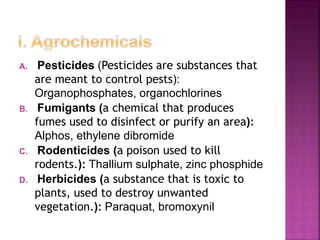 Classification of Poisons | PDF
