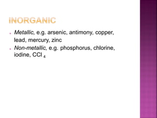 Classification of Poisons | PDF