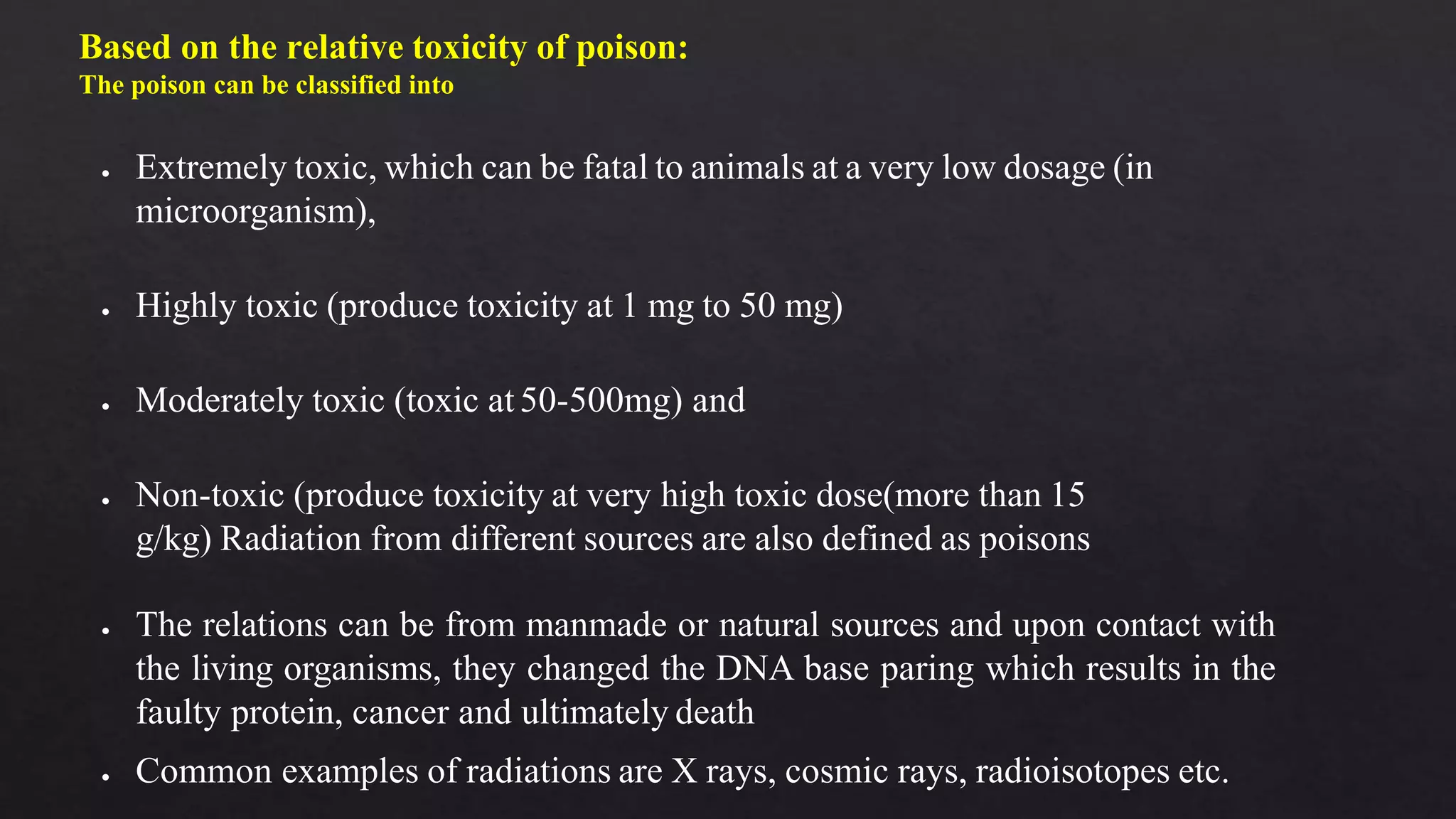 Classification of poisons and types of poisoning.pptx