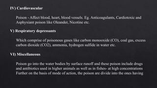 Classification of poisons and types of poisoning.pptx