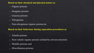 Classification of poisons and types of poisoning.pptx