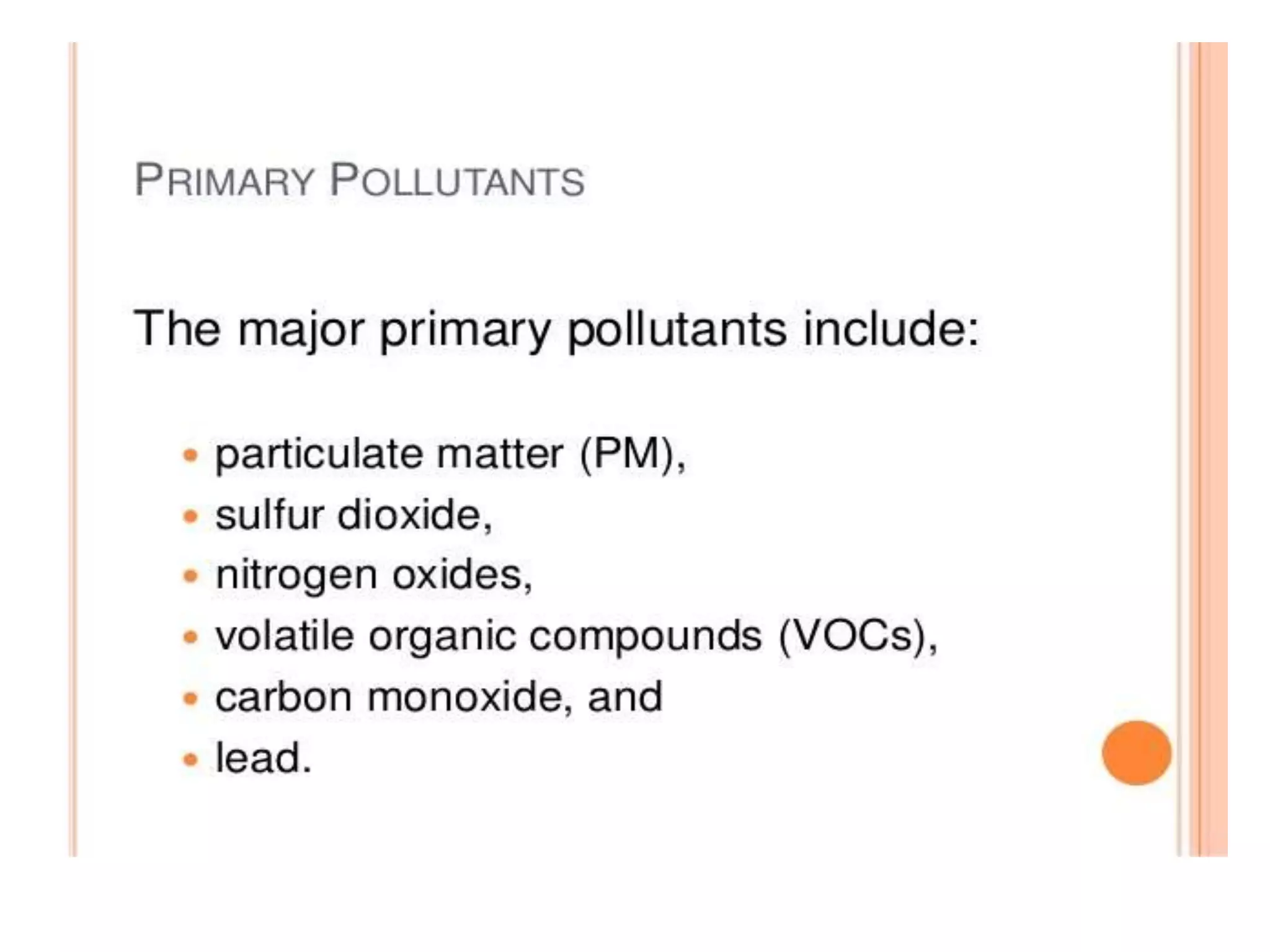 Classification of pollutants A Presentation By Mr. Allah dad Khan ...