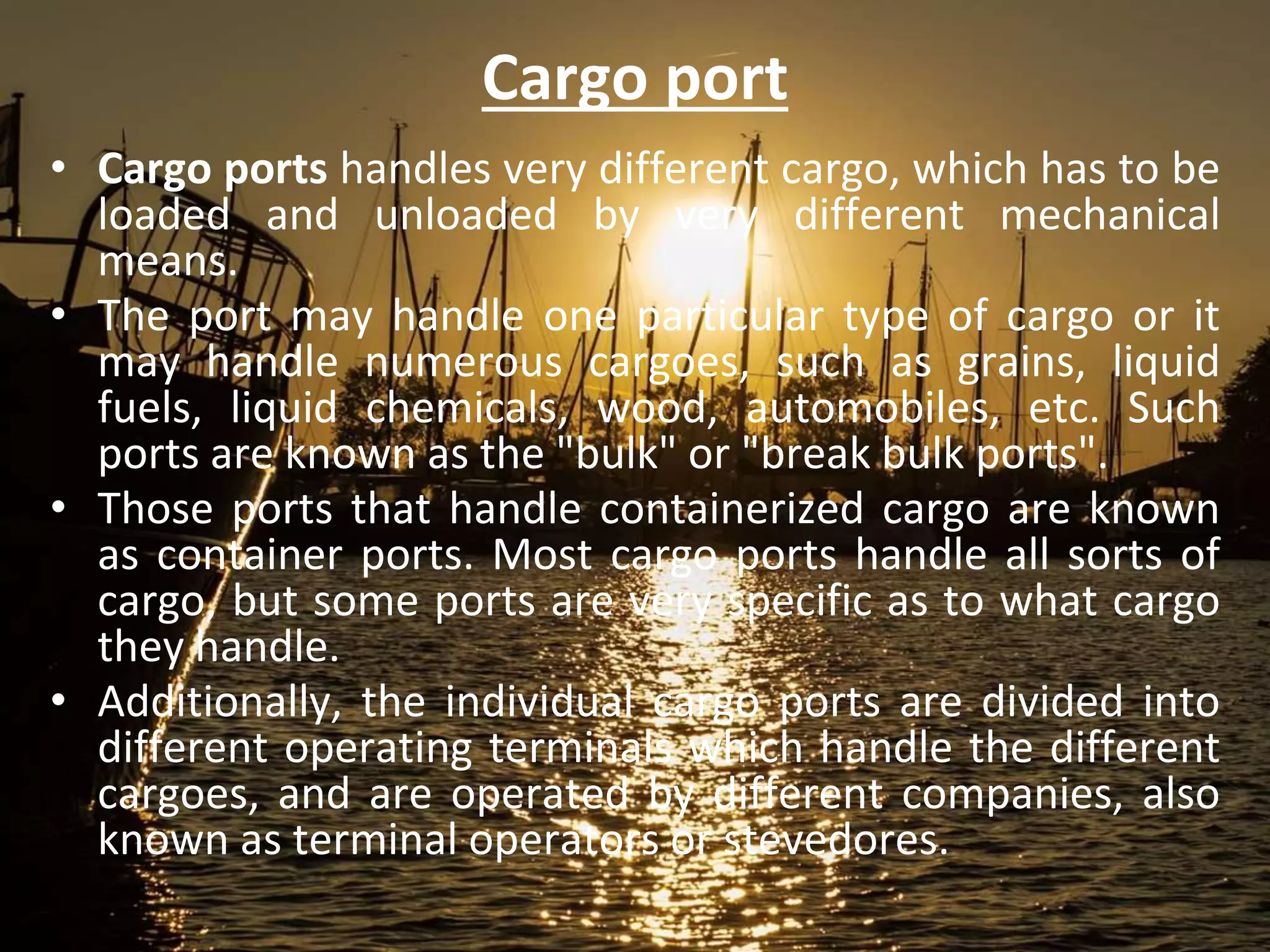 Classification of port and harbour ppt.pptx