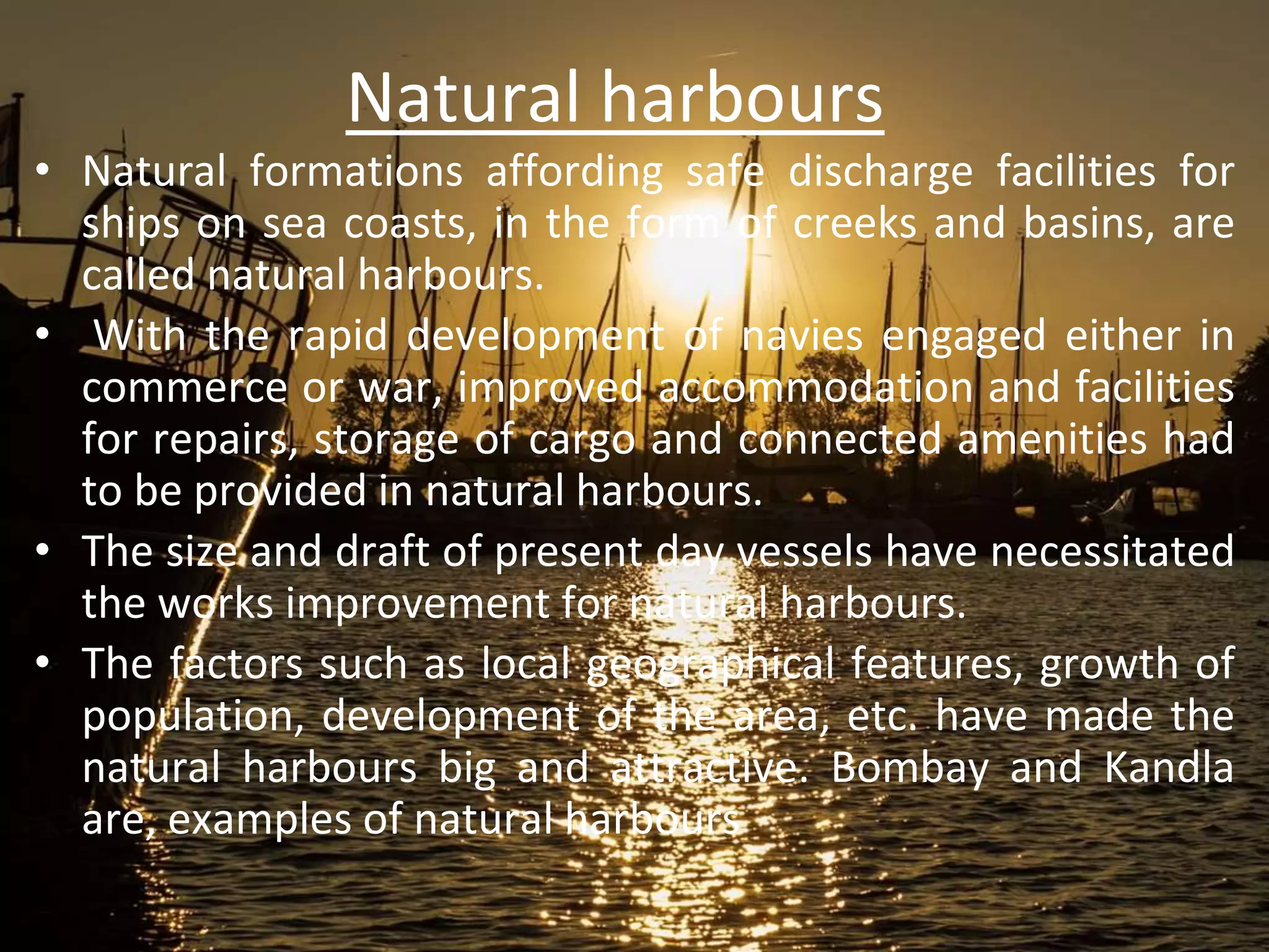 Classification of port and harbour ppt.pptx