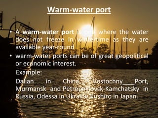 Classification of port and harbour ppt.pptx