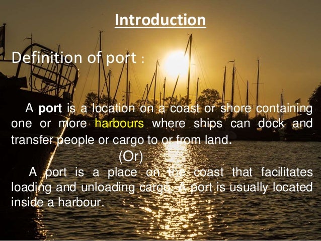 Classification of port and harbour ppt.pptx