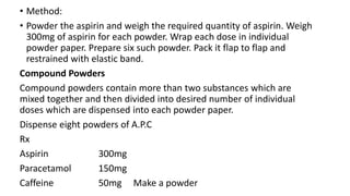 Classification of powders | PPTX