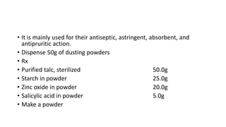 Classification of powders | PPTX