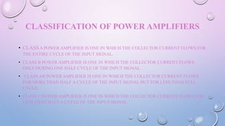 Classification of power amplifiers | PPT